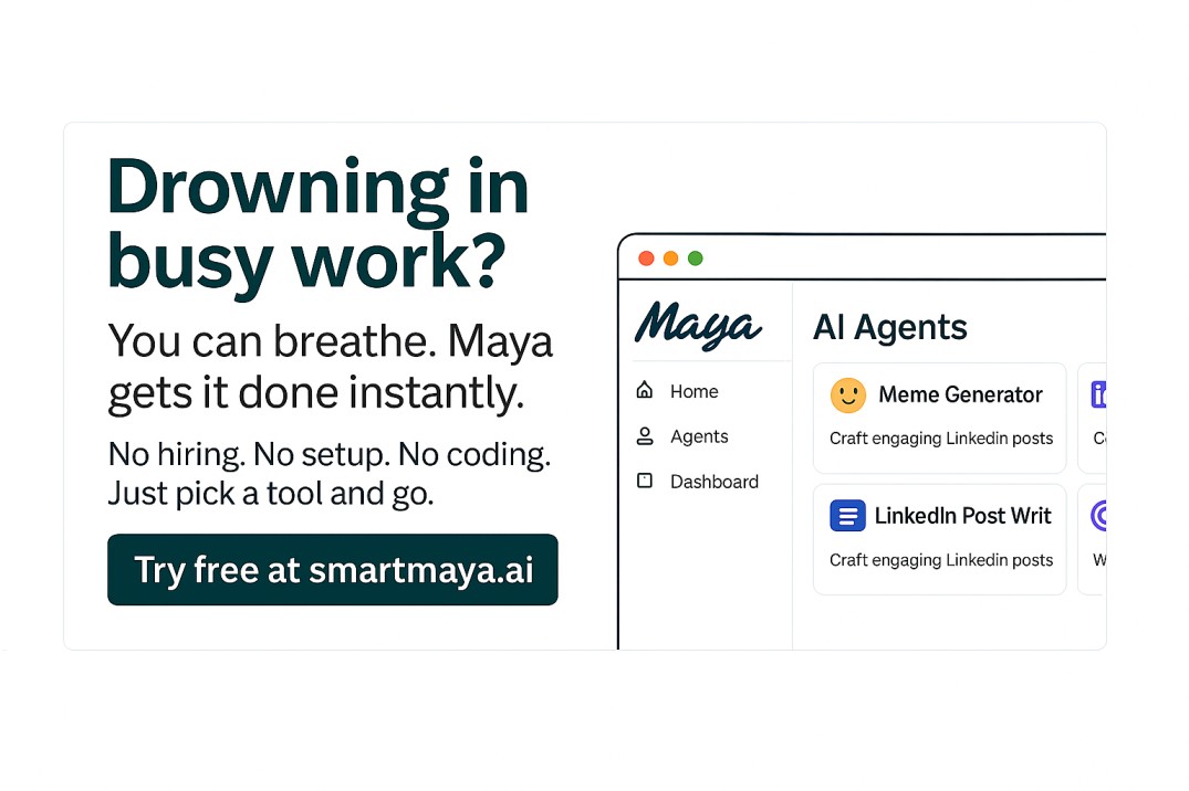 Maya AI Tools for Small Business | Cut Busywork, Grow Faster
